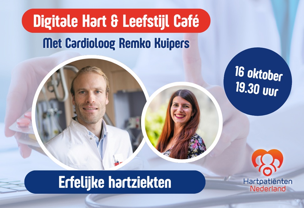 Erfelijke hartziekten centraal tijdens digitale Hart & Leefstijl Café ...